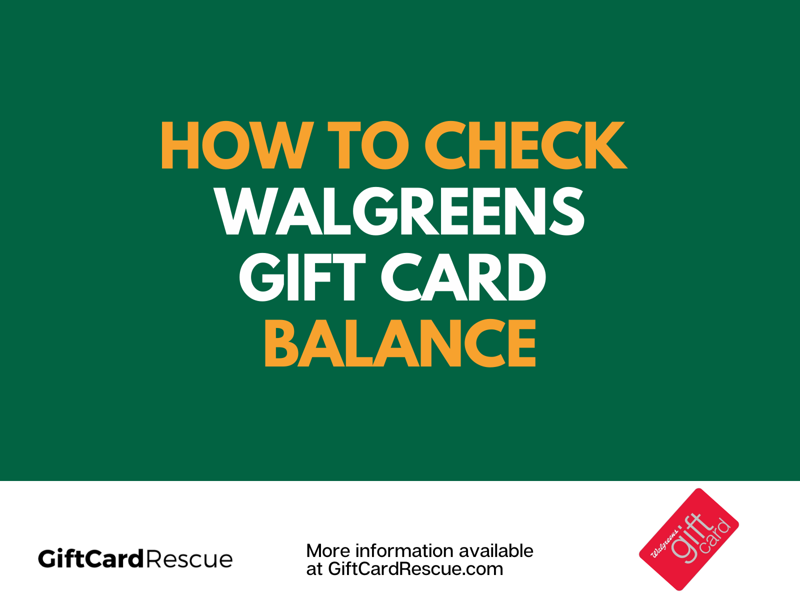 Walgreens Gift Card Balance GiftCardRescue Walgreens Gift Card Balance GiftCardRescue